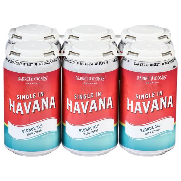 Barrel of Monks Brewing Single in Havana Blonde Ale with Guava Beer ...