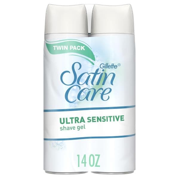 Gillette Venus Satin Care Ultra Sensitive Skin Shave Gel, Shaving Cream ...