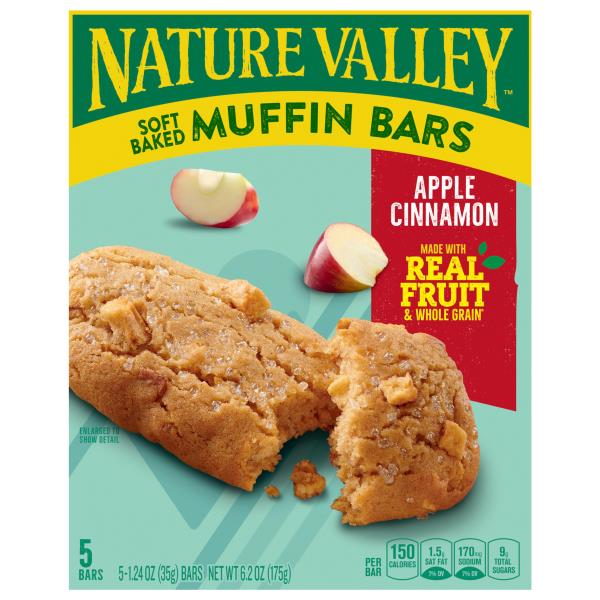 Nature Valley Muffin Bars, Apple Cinnamon, Soft Baked | Publix Super ...
