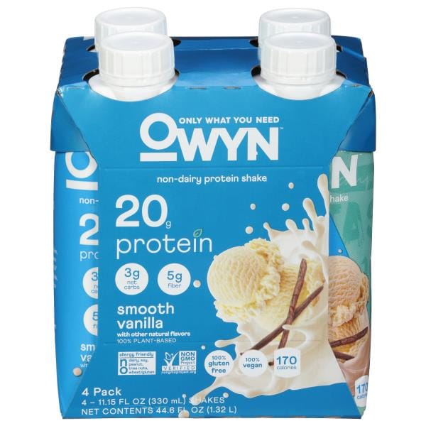 Owyn Protein Shake, Smooth Vanilla, Non-Dairy, 4 Pack | Publix Super ...