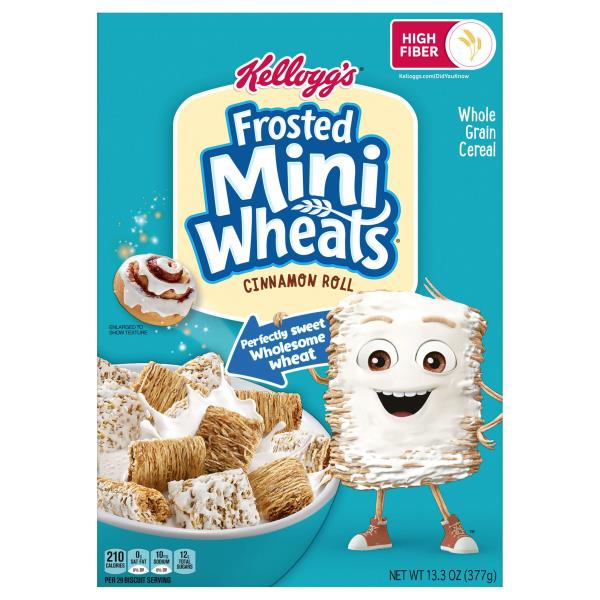 Frosted Mini-Wheats Cereal, Whole Grain, Cinnamon Roll | Publix Super ...