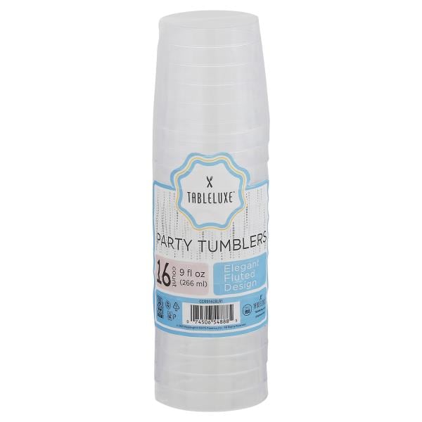 Tableluxe 9 Oz Fluted Clear Cups 16ct Publix Super Markets