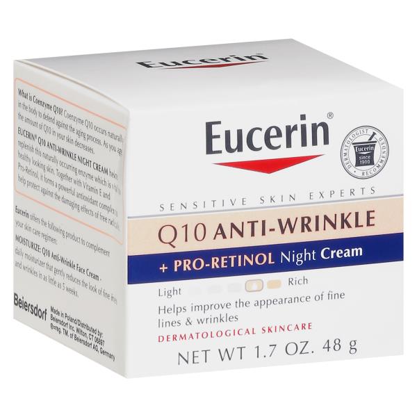 Eucerin Night Cream, + Pro-Retinol, Q10 Anti-Wrinkle | Publix Super Markets