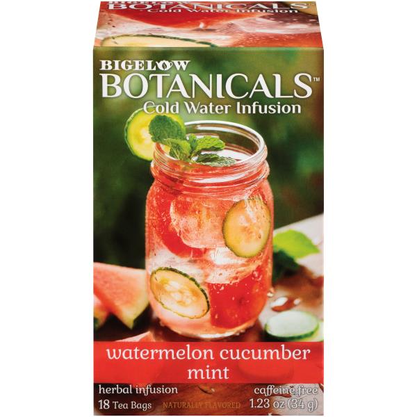 Bigelow Botanicals Cold Water Infusion Watermelon Cucumber Mint Herbal ...