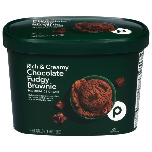 Publix Rich & Creamy Ice Cream, Chocolate Fudge Brownie | Publix Super ...
