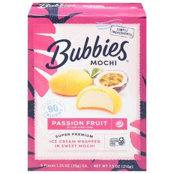Bubbies Mochi, Passion Fruit, Super Premium | Publix Super Markets