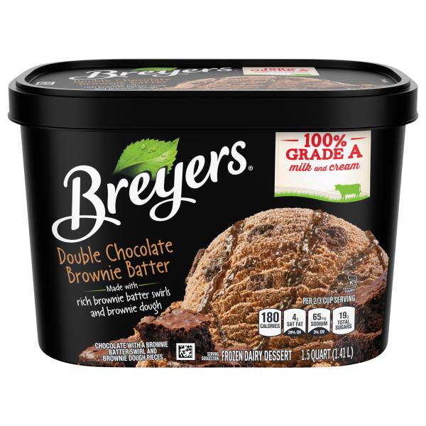 Breyers Frozen Dairy Dessert Double Chocolate Brownie Batter Publix