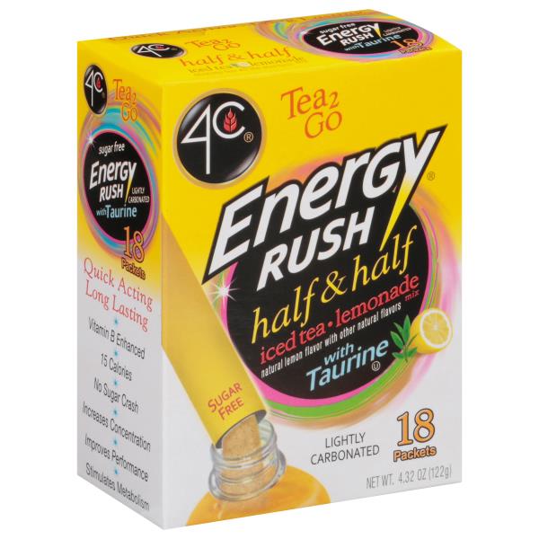 4C Energy Rush Iced Tea & Lemonade Mix, Half & Half | Publix Super Markets