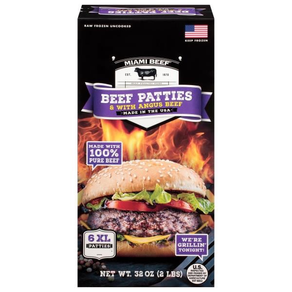Miami Beef XL Beef Patties with Angus Beef | Publix Super Markets