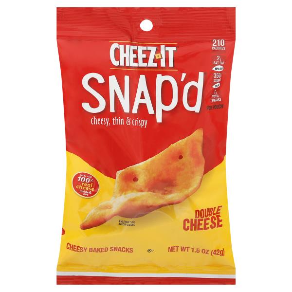 Cheez-It Snap'd Cheesy Baked Snacks, Double Cheese | Publix Super Markets