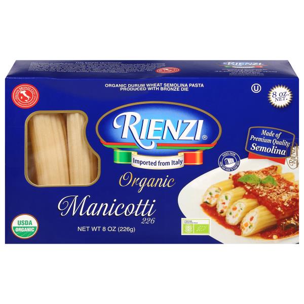 Rienzi Manicotti, Organic | Publix Super Markets