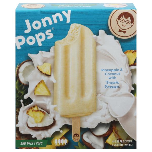 Jonny Pops Ice Pops, Pineapple & Coconut | Publix Super Markets