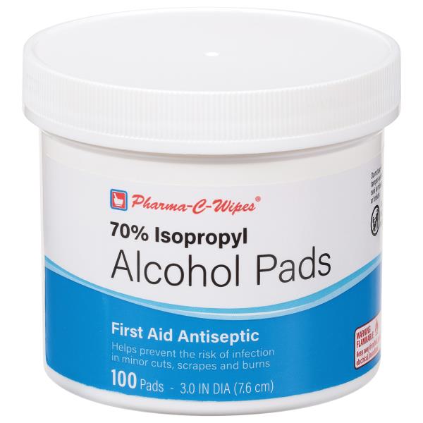 Pharma 70% Alcohol Isopropyl Pads 100ct, Na | Publix Super Markets