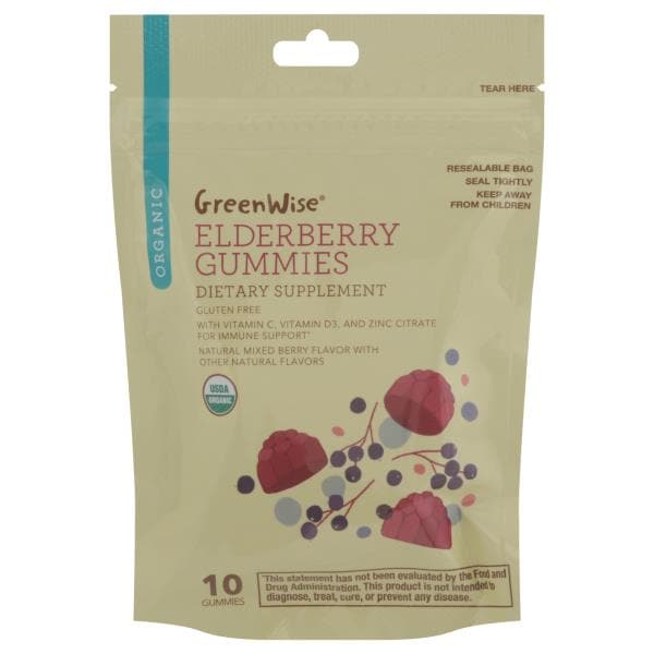 GreenWise Elderberry Gummies, Organic | Publix Super Markets