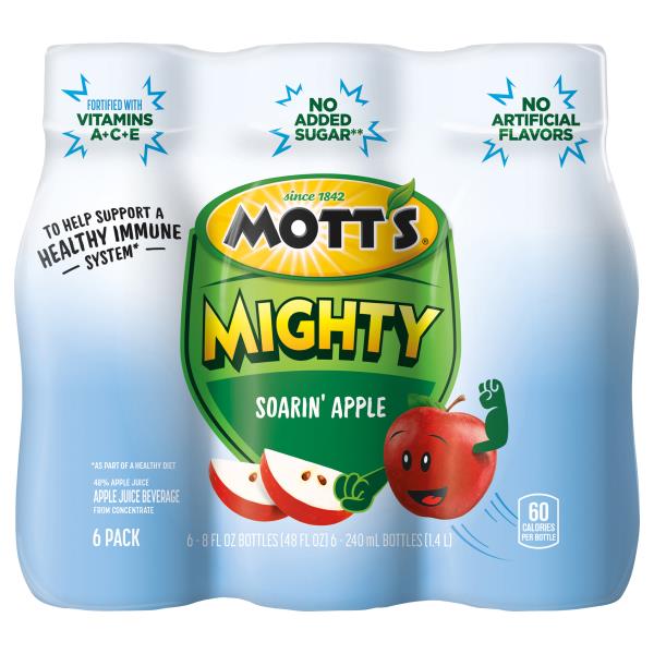 Mott's Mighty Juice Beverage, Soarin' Apple, 6 Pack | Publix Super Markets