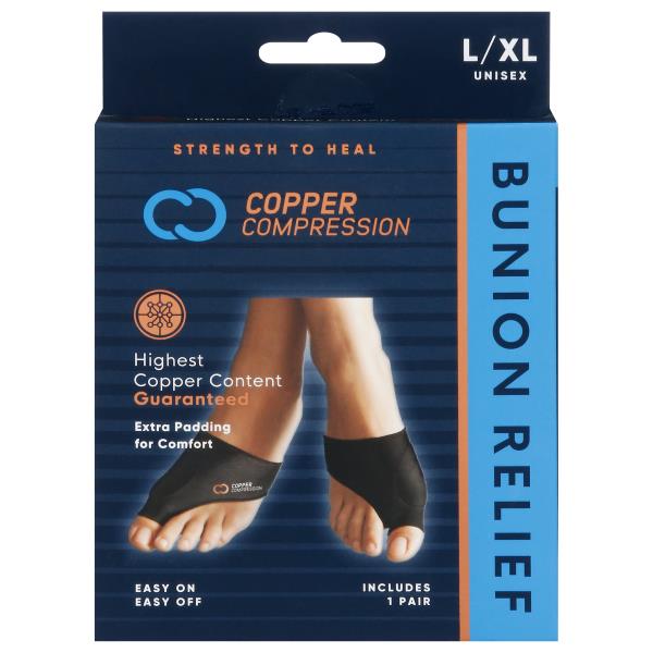 Copper Compression Bunion Relief, Unisex, Large/Extra Large | Publix ...