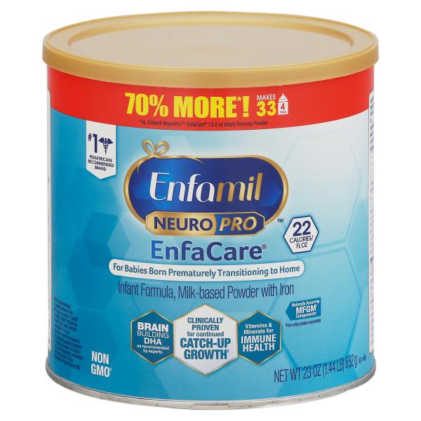 Enfamil NeuroPro Enfacare Infant Formula, Milk-Based Powder with Iron ...