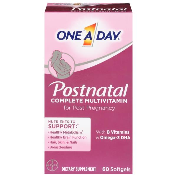 One A Day Complete Multivitamin, Postnatal, Softgels | Publix Super Markets