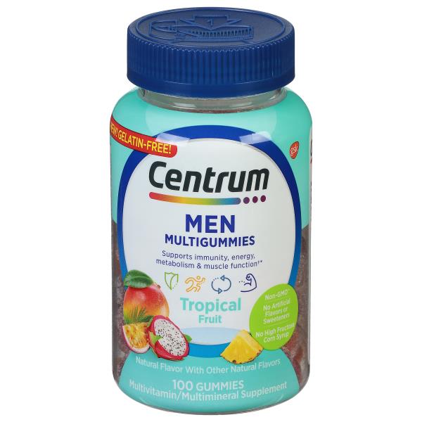 Centrum Multigummies, Men, Tropical Fruit, Gummies | Publix Super Markets