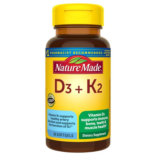 Nature Made D3 + K2, Softgels | Publix Super Markets