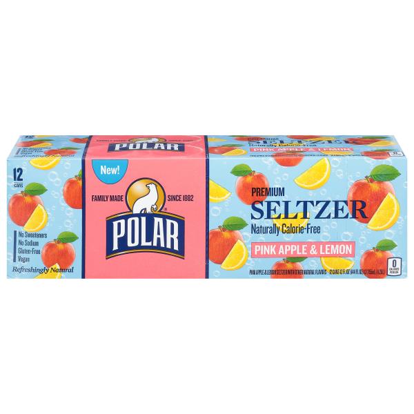 Polar Seltzer, Pink Apple & Lemon, Premium | Publix Super Markets