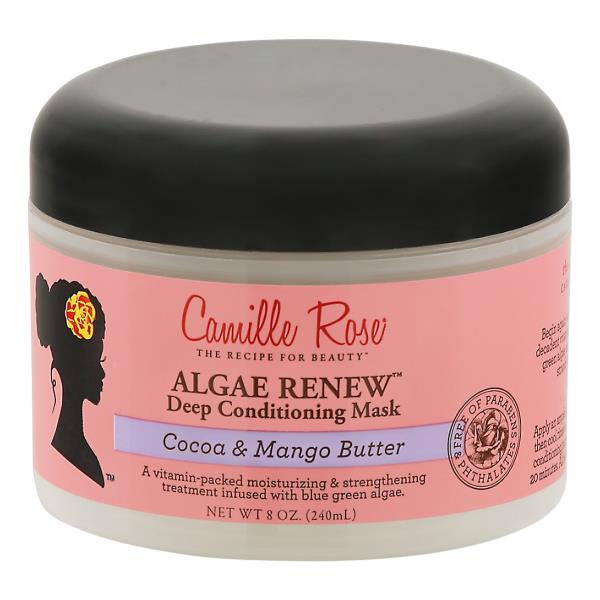 Camille Rose Deep Conditioning Mask, Cocoa & Mango Butter, Algae Renew ...