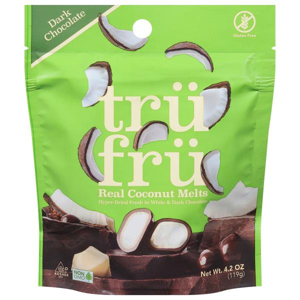 Tru Fru Coconut Melts, Real, Dark Chocolate | Publix Super Markets