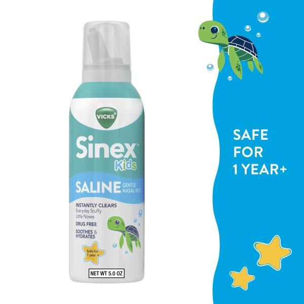 Vicks Saline Vicks Sinex Children's Saline Nasal Mist, Gentle for Ages ...