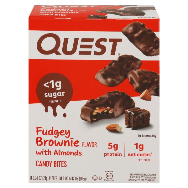 Quest Candy Bites, Fudgey Brownie Flavor with Almonds | Publix Super ...