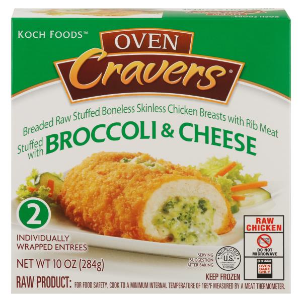 Koch Foods Oven Cravers Stuffed Chicken Breast, Broccoli & Cheese ...