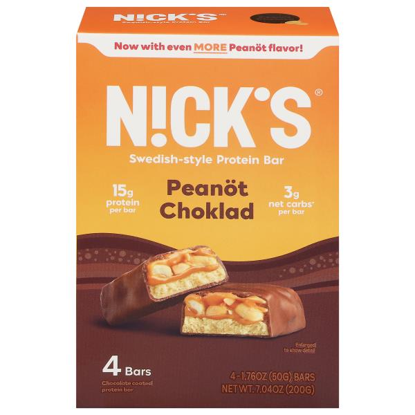 Nick's Snack Bar, Keto, Swedish-Style, Choklad Peanot | Publix Super ...