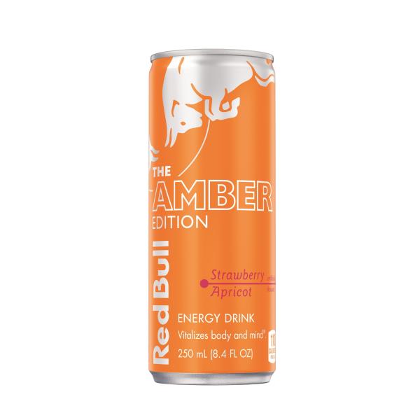 Red Bull Amber Edition Energy Drink Strawberry Apricot, 80mg Caffeine ...