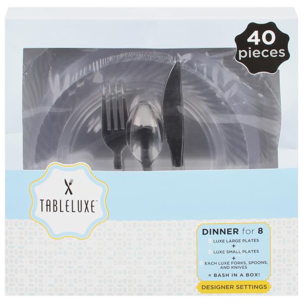 Tableluxe Dinner Set, Designer Settings | Publix Super Markets