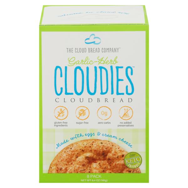 Cloudies Cloud Bread, Garlic-Herb, 8 Pack | Publix Super Markets