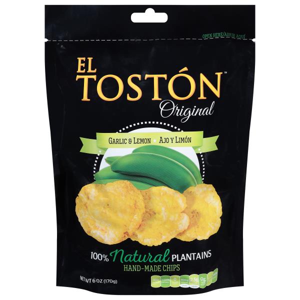 El Toston Plantain Chips, Garlic & Lemon, Original | Publix Super Markets