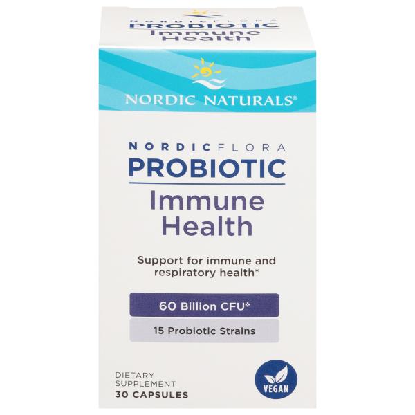 Nordic Naturals Nordic Flora Immune Health, Probiotic, Capsules ...