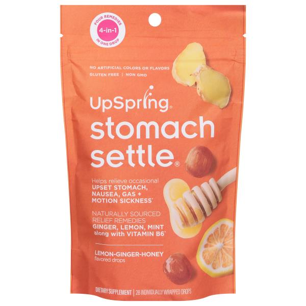 UpSpring Stomach Settle, Lemon-Ginger-Honey, Drops | Publix Super Markets