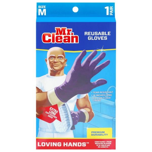 Mr. Clean Loving Hands Reusable Size M Gloves | Publix Super Markets