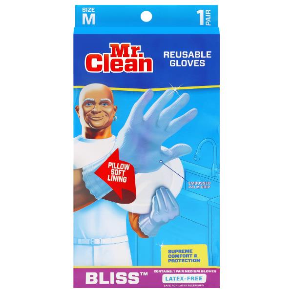 Mr. Clean Bliss Latex-Free Reusable Size M Gloves | Publix Super Markets