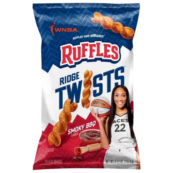 Ruffles Ridge Twists Potato Snacks, Smoky BBQ | Publix Super Markets