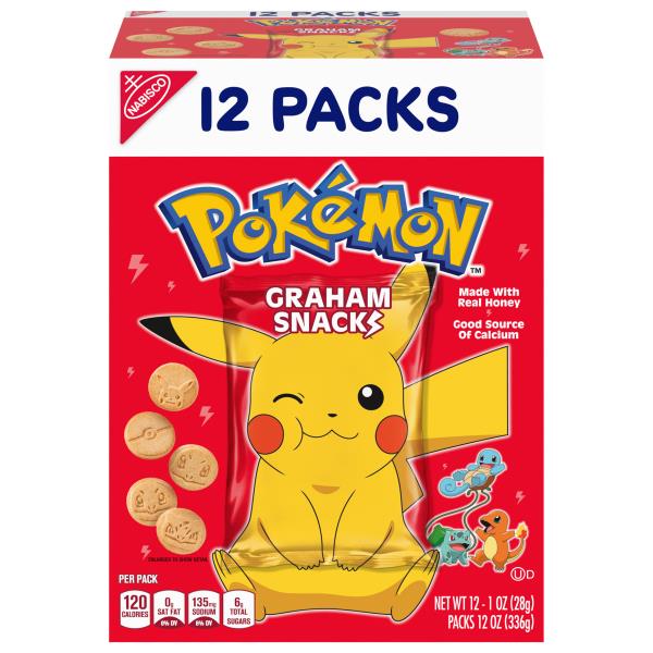 Nabisco Nabisco Pokemon Graham Snacks, Graham Cracker Snack Cookies, 12 ...
