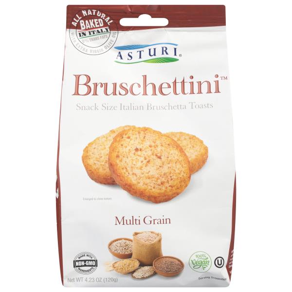 Asturi Bruschettini Bruschetta Toasts, Italian, Multi Grain, Snack Size ...