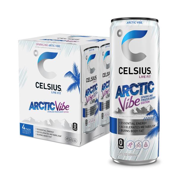 Celsius Live Fit Energy Drink, Arctic Vibe, 4 Pack | Publix Super Markets