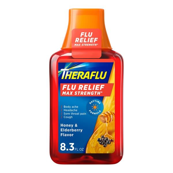 Theraflu Max Strength Honey & Elderberry Flavor Flu Relief | Publix ...