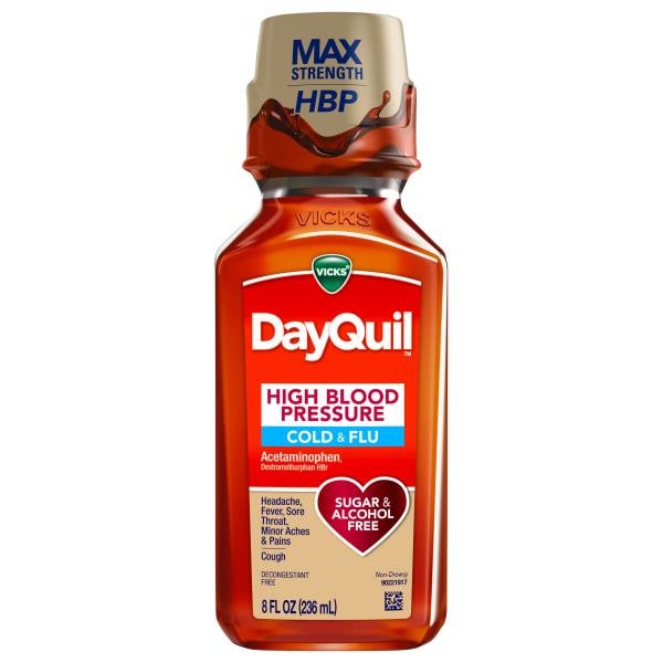 Vicks DayQuil Cold & Flu, High Blood Pressure, Non-Drowsy | Publix ...