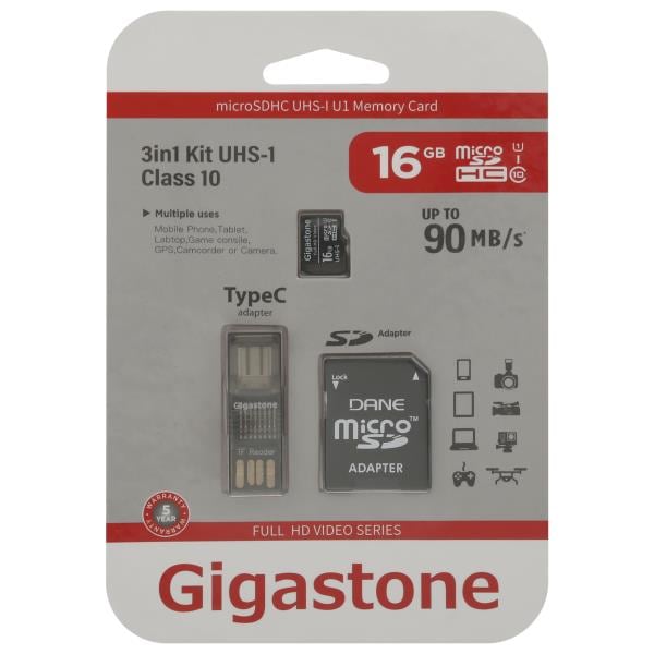 Dane Gigastone 3-in-1 Kit, UHS-1, Class 10, 16 GB | Publix Super Markets