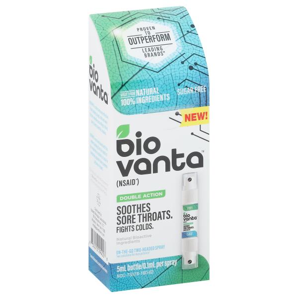 Biovanta Sore Throat Spray, Fights Colds, Double Action | Publix Super ...