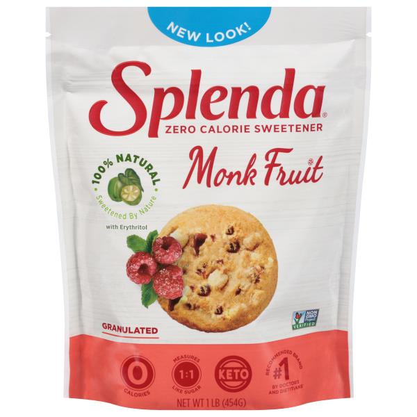 Splenda Sweetener Monk Fruit Granulated Publix Super Markets