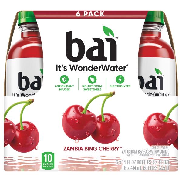 Bai Beverage, Zambia Bing Cherry, 6 Pack | Publix Super Markets