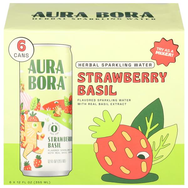 Aura Bora Herbal Sparkling Water, Basil Berry | Publix Super Markets